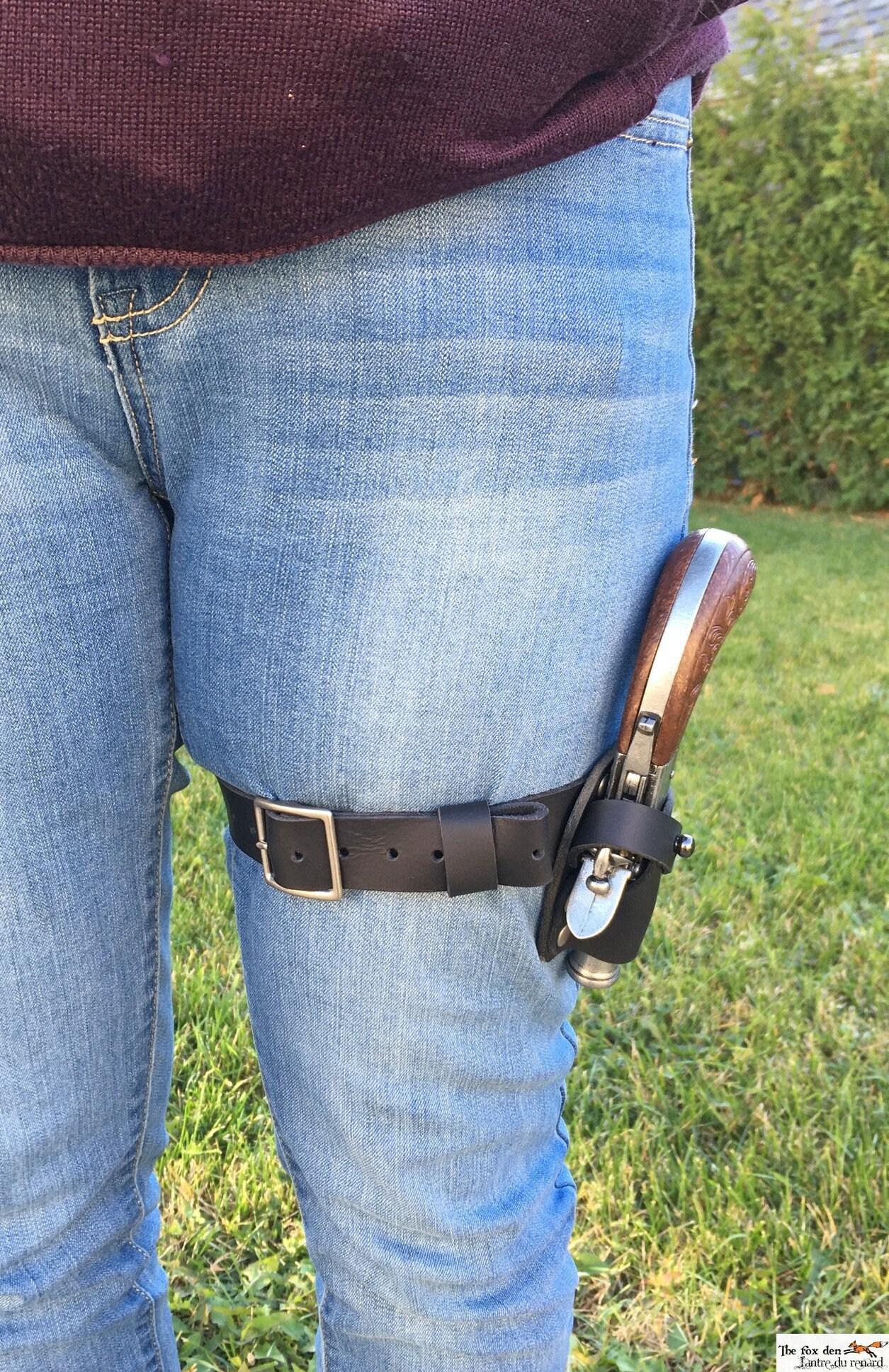 Mini Flintlock Holster With Integrated Straps to Wear on the Leg or Arm ...