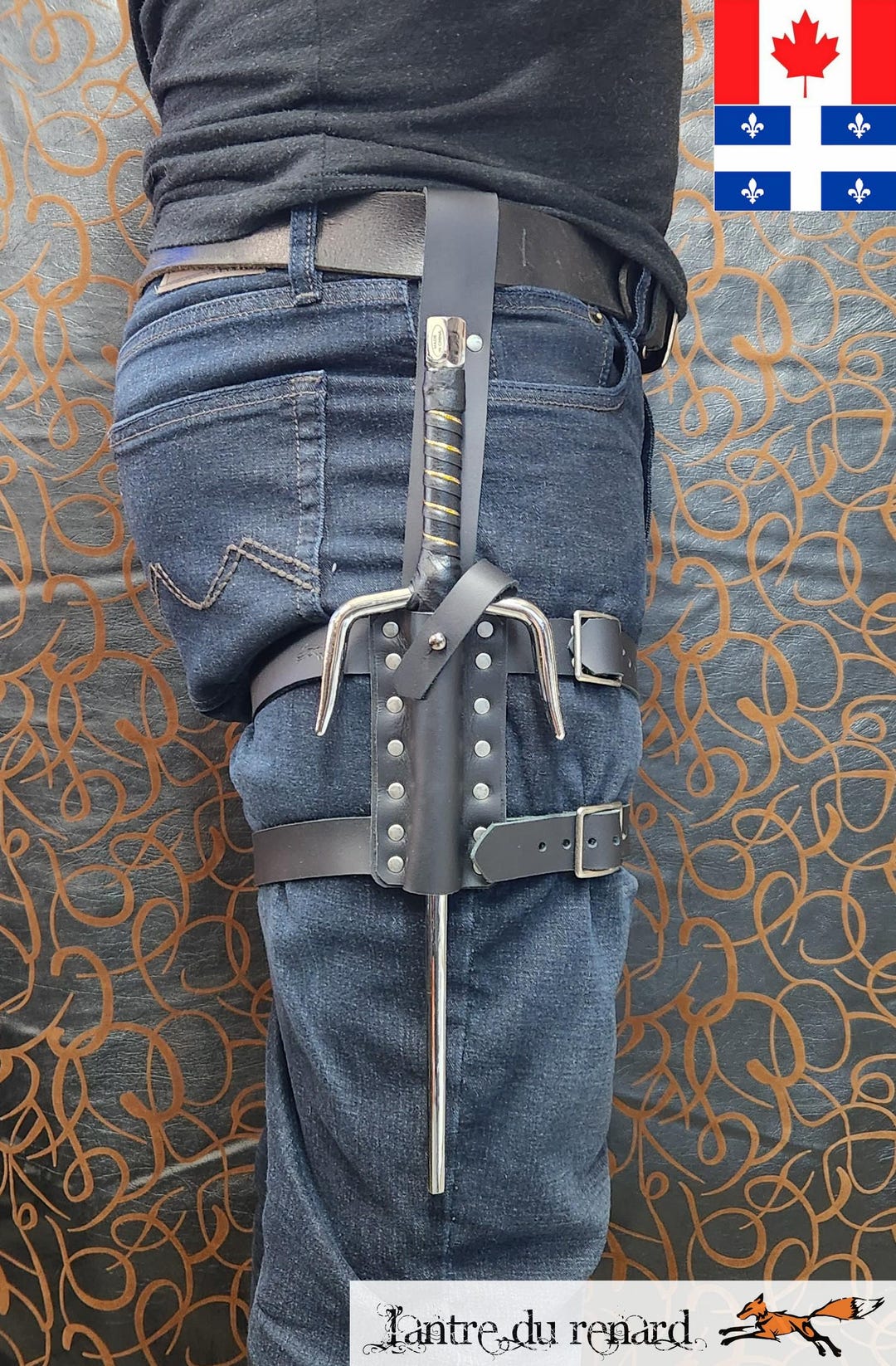 Leg Leather Sheath for Sai, Perfect for Your Costume or Cosplay! - Etsy