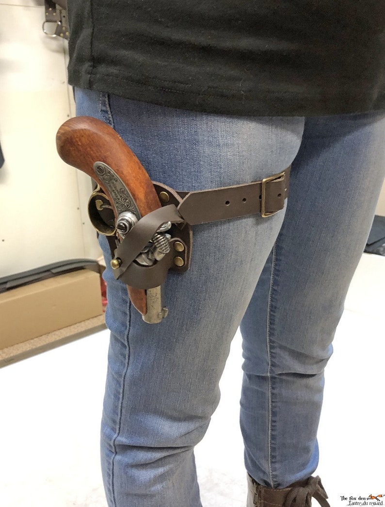 Mini Flintlock Holster With Integrated Straps to Wear on the - Etsy ...