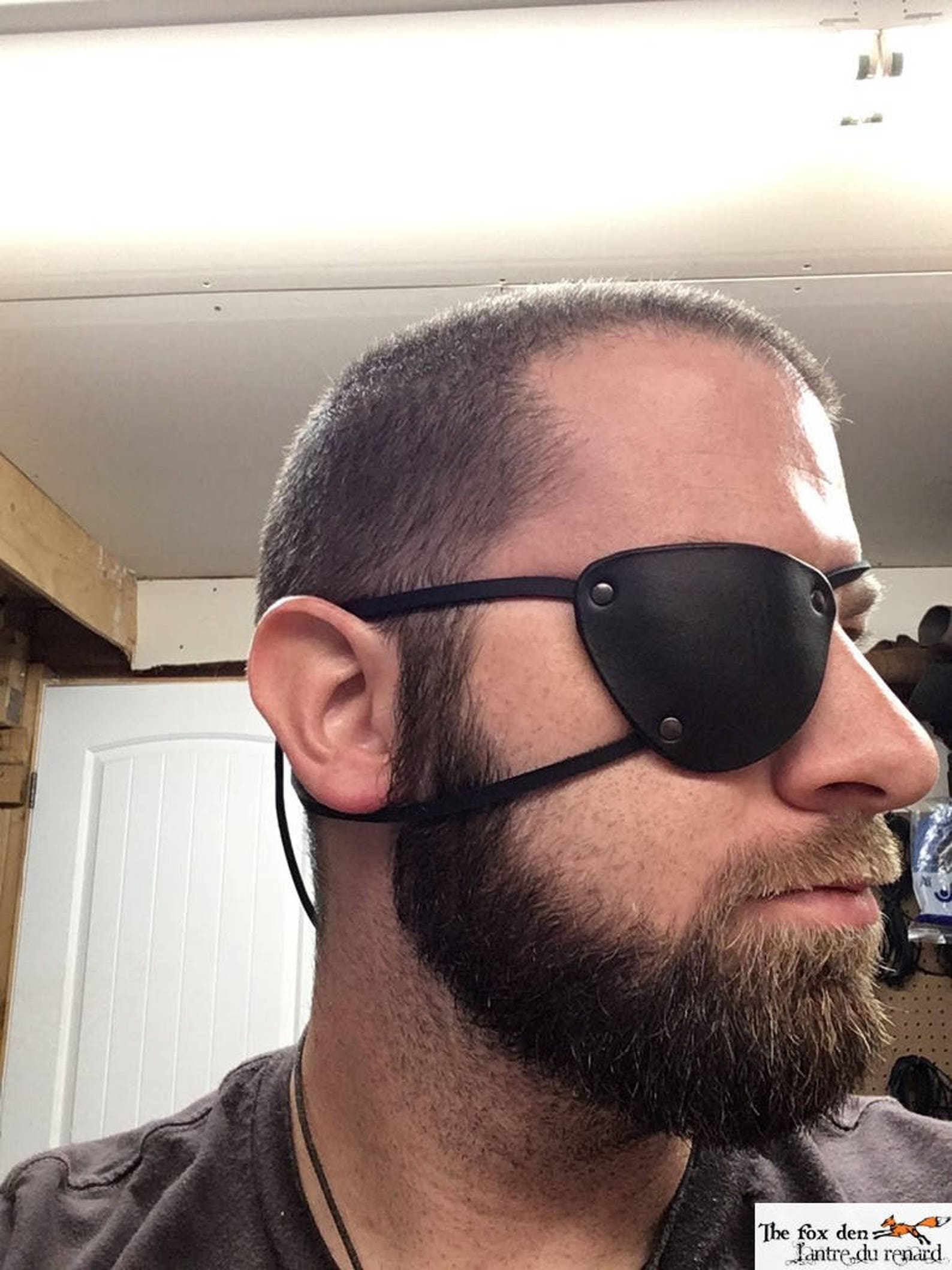 Metal Gear Solid V Snake Eye Patch Made of Thick Leather | Etsy