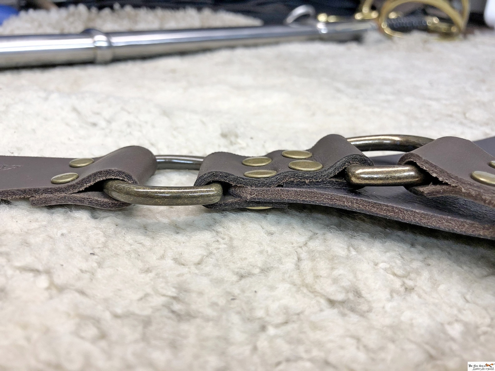 Cavalry Saber Sword Double Leather Belt Luxury Version With - Etsy