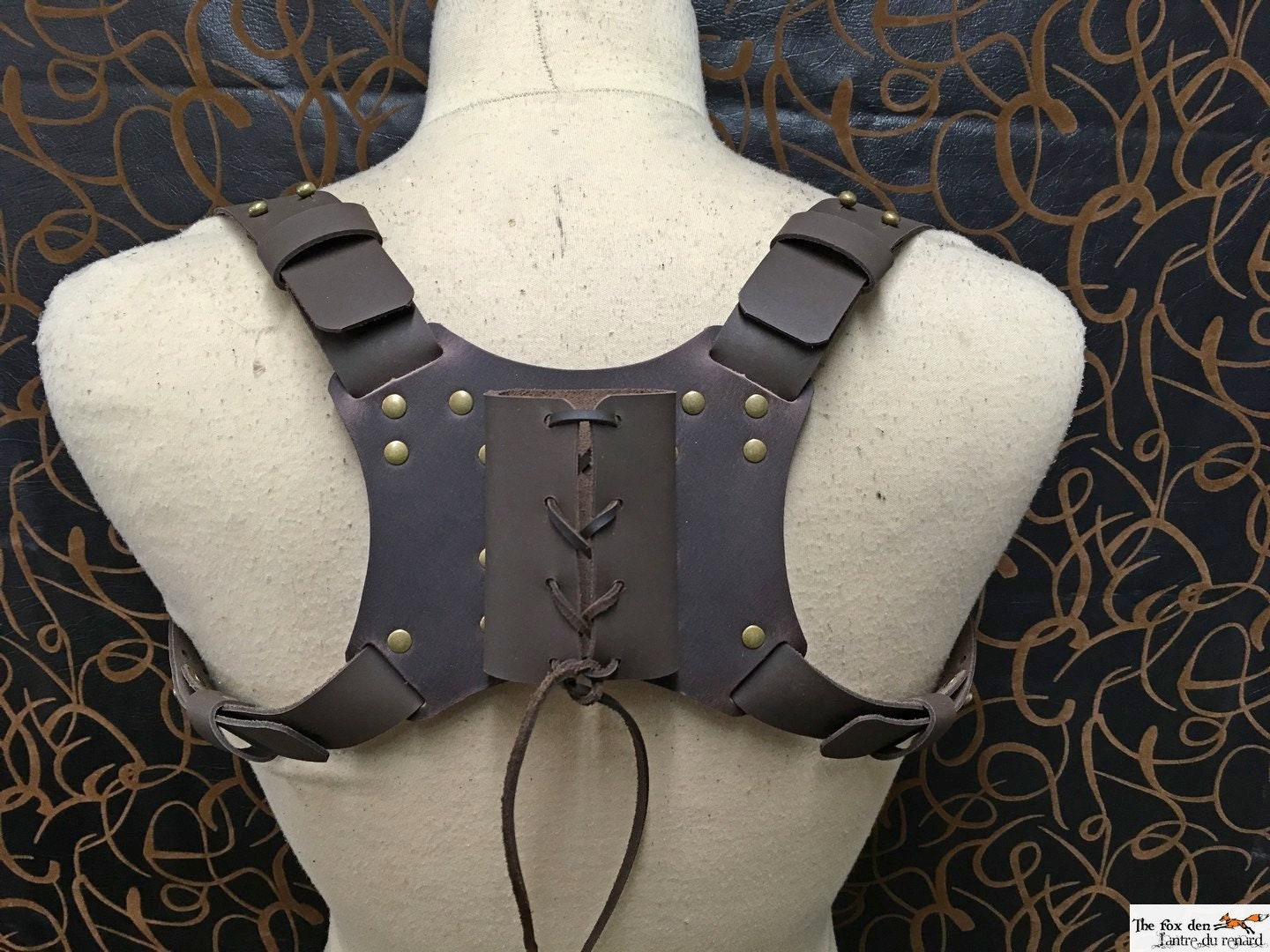 Vertical Leather Back Scabbard With Captain America Style Straps ...