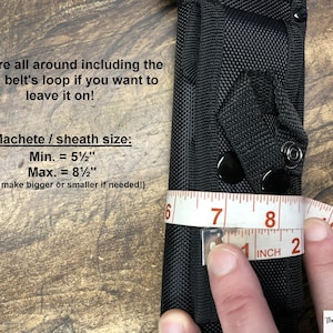 Leather Back Harness / Holder Specifically Design for Machete. Made of ...