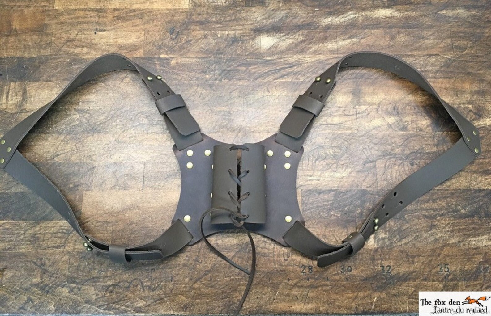 Vertical Leather Back Scabbard With Captain America Style Straps ...