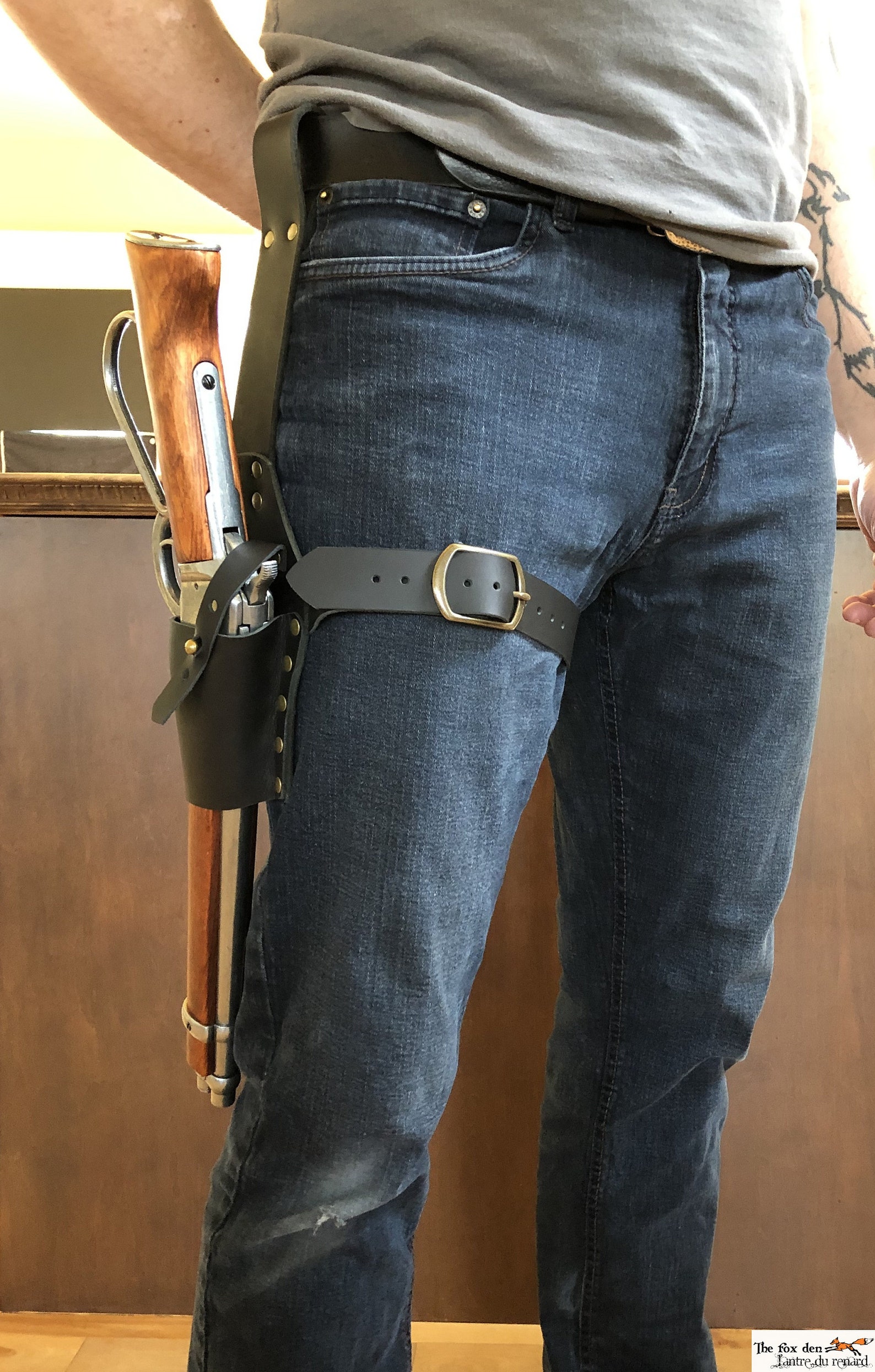 Leather Leg Holster for Mare's Leg Winchester 1892 Rifle - Etsy Canada