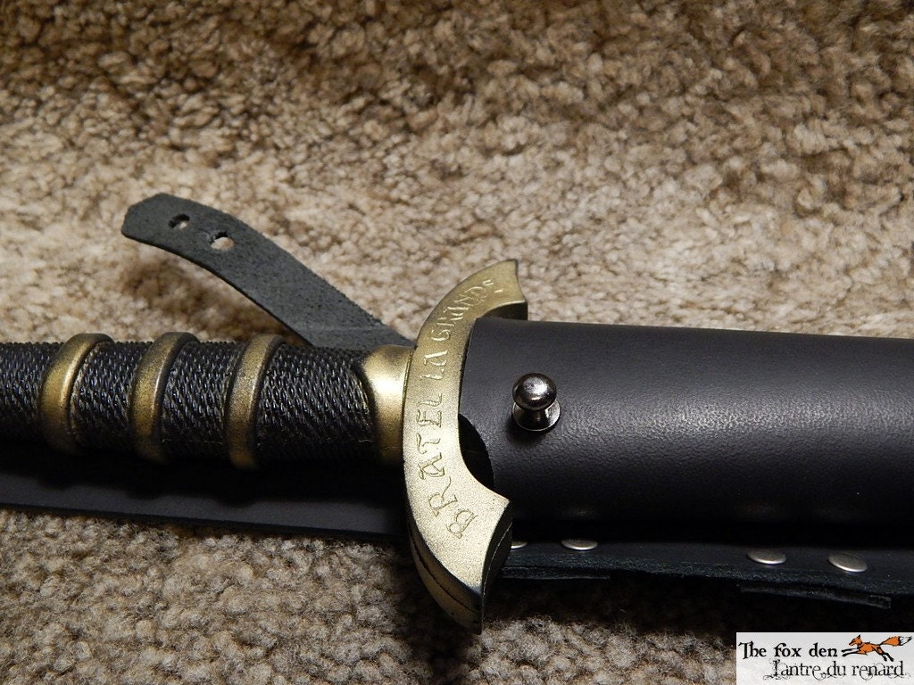 Latex Dagger Leather Sheath, Can Be Wear on a Belt and on a Baldric ...