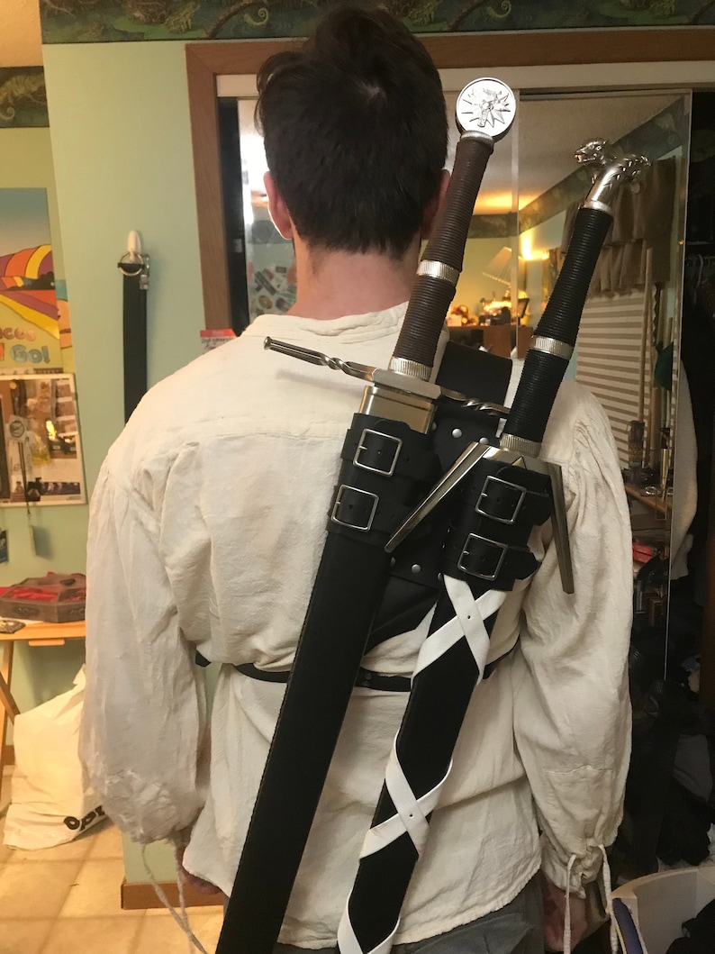 Witcher Luxury Double Back Scabbard for Metals or Latex - Etsy