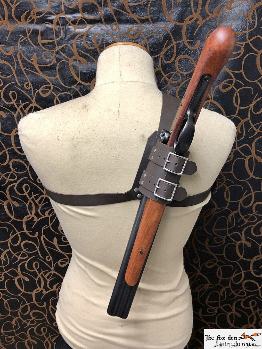 Leather Back Holster for Saw off Shotgun Double Barrel M1881 Street ...