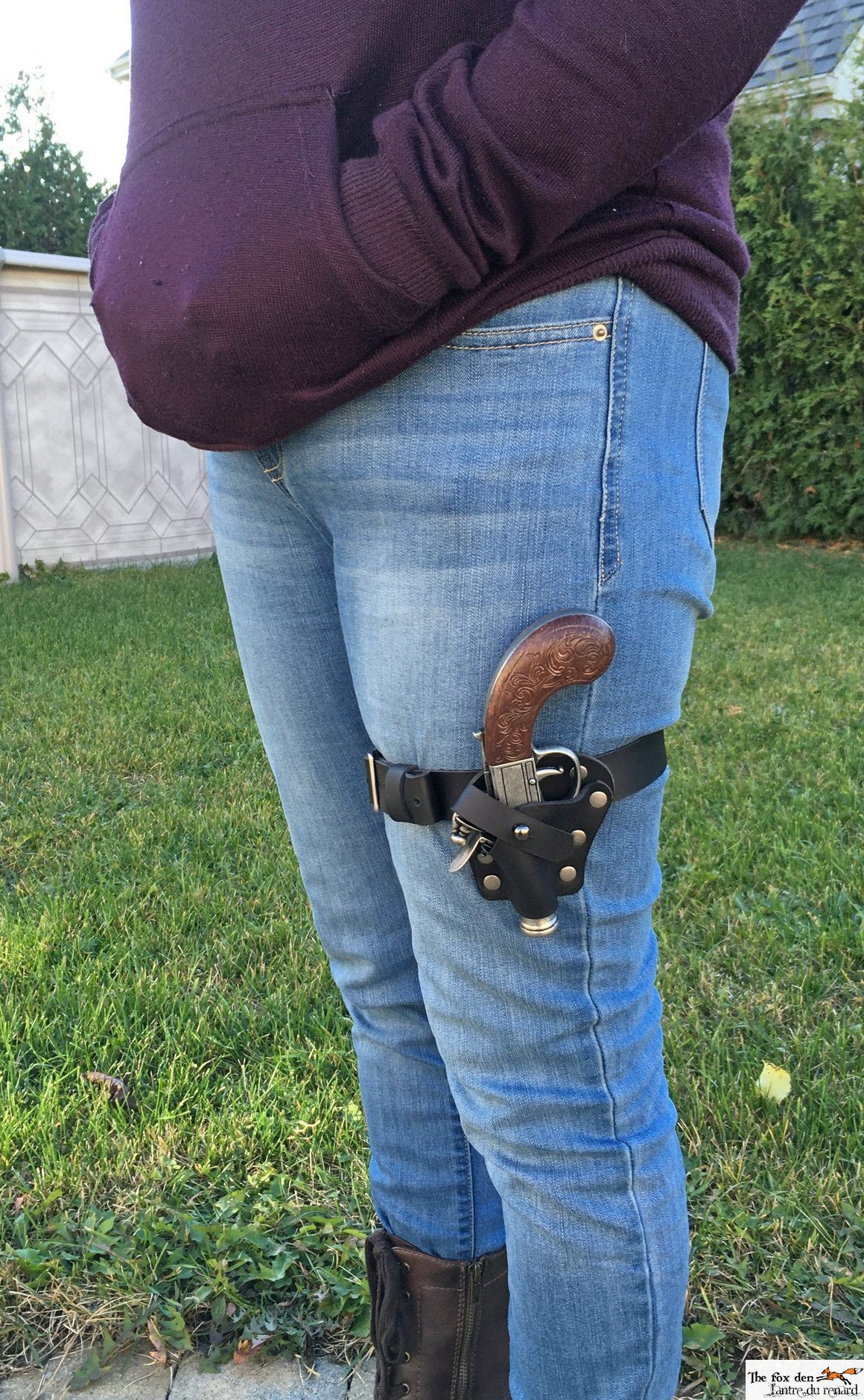 Mini Flintlock Holster With Integrated Straps to Wear on the | Etsy