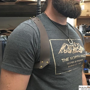 Vertical Leather Back Scabbard With Captain America Style Straps ...