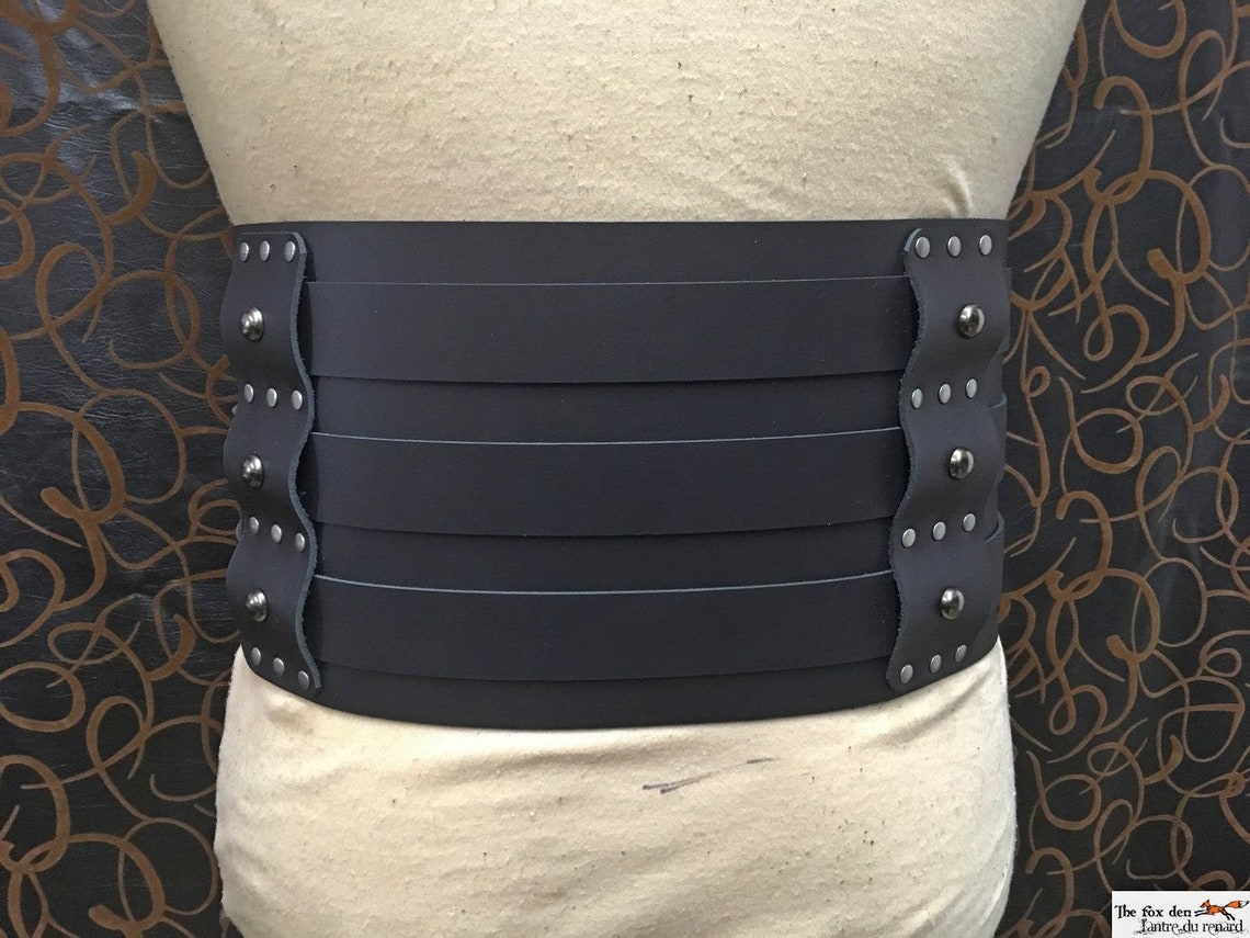 Gladiator/barbarian/viking Heavy Triple Belt With Removable Belt. Brown ...