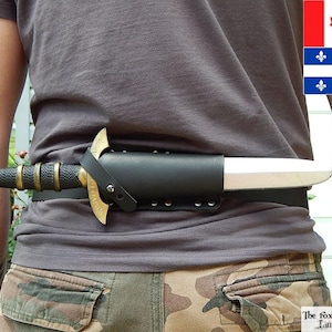 Latex Dagger Leather Sheath, Can Be Wear on a Belt and on a Baldric ...