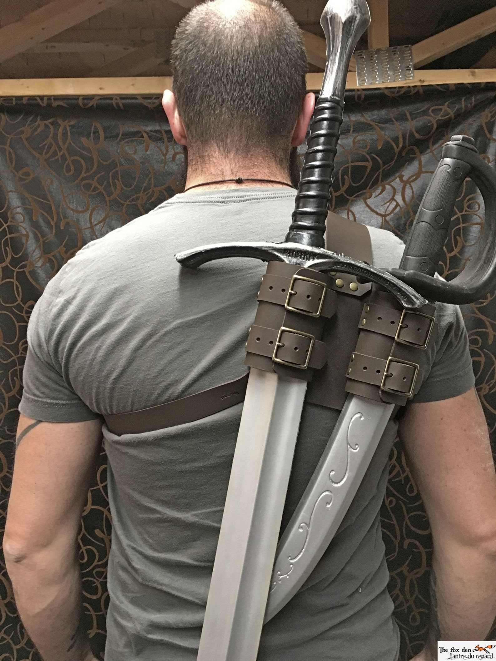 Witcher Luxury Double Back Scabbard for Metals or Latex | Etsy