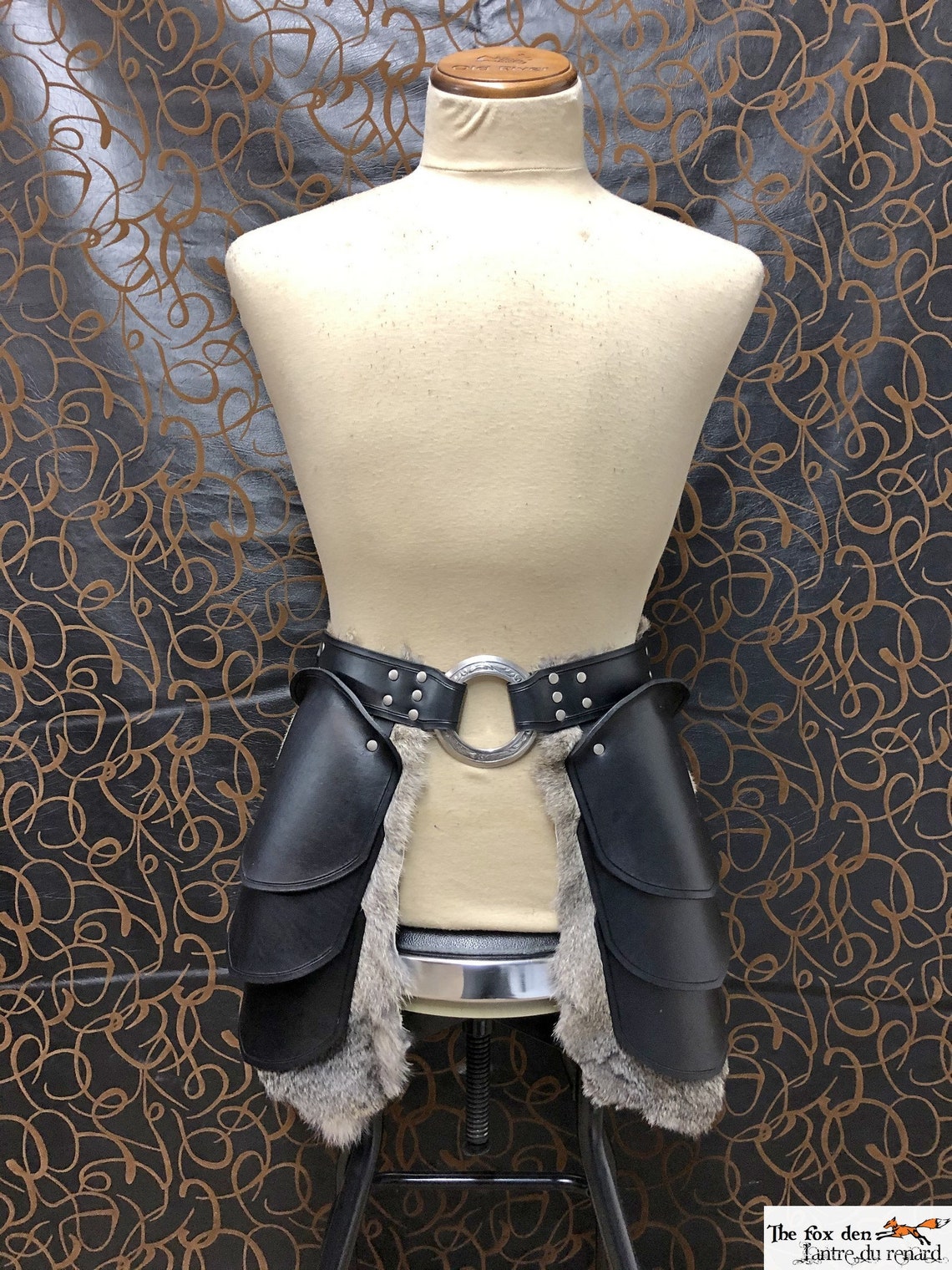 Quality leather tasset with massive 3'' ring and | Etsy