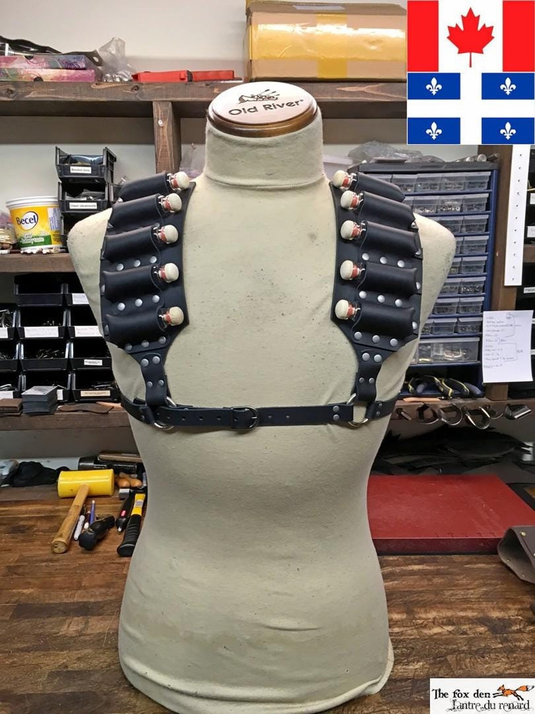 Leather Double Shoulder Vial Kit for Your Tactical Medieval Costume ...