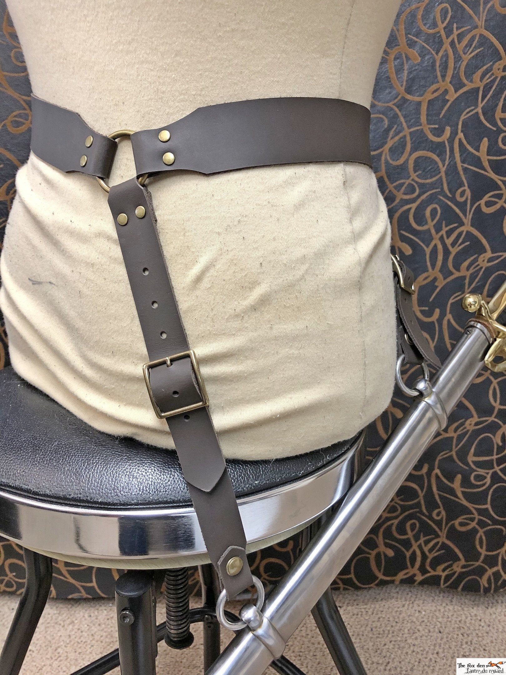 Cavalry Saber Sword Leather Belt With Adjustable Hanger High | Etsy Canada