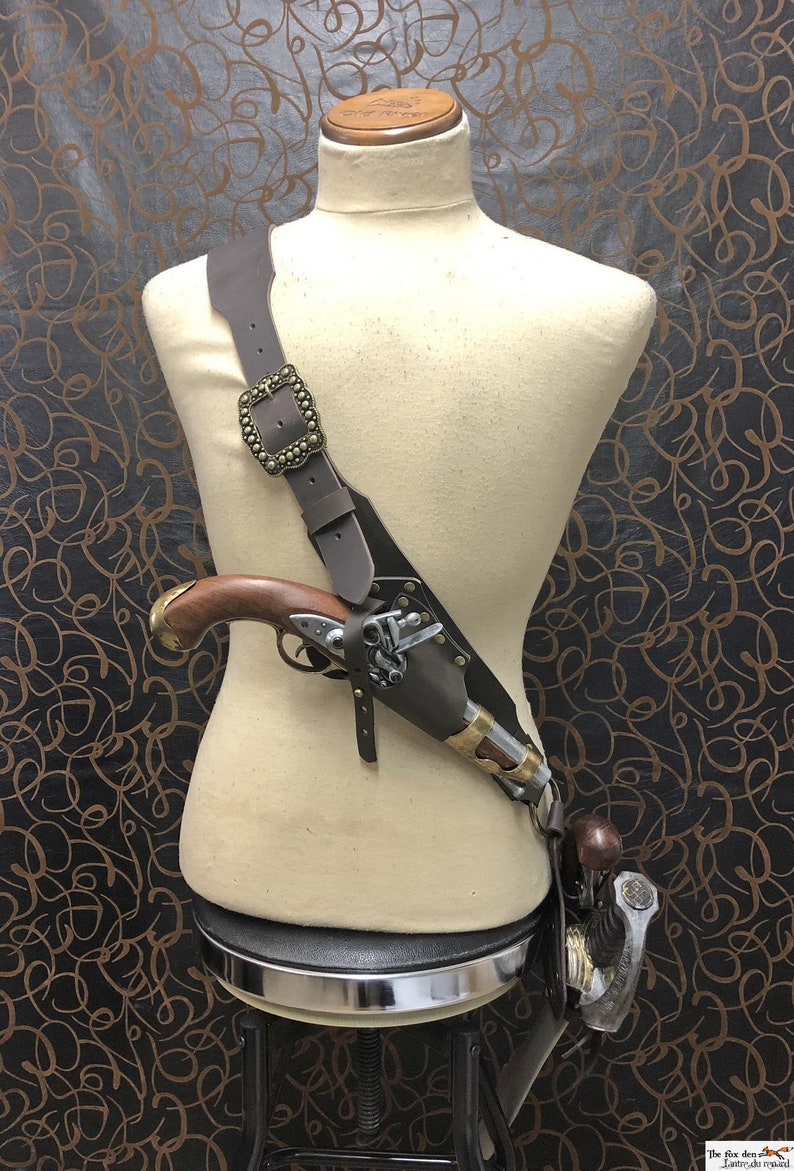 Pirate Leather Luxury Baldric Sword / Holster Combo With - Etsy