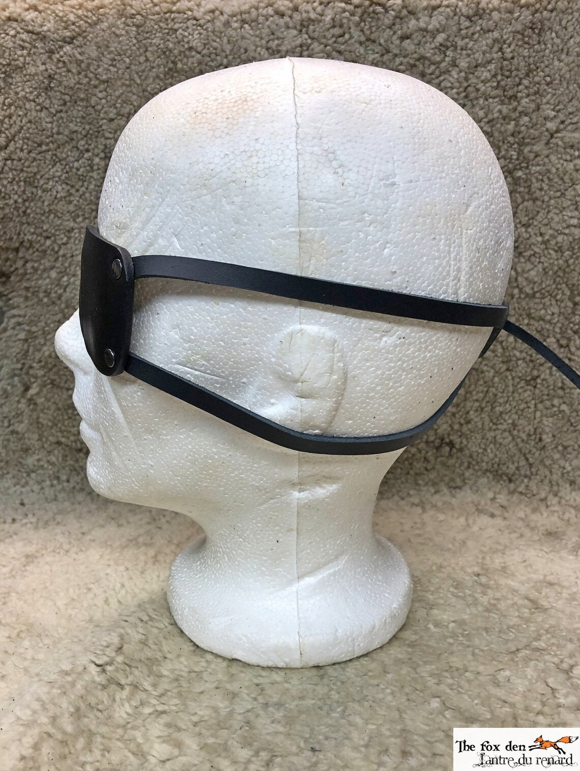 Metal gear solid snake eye patch made of thick leather | Etsy