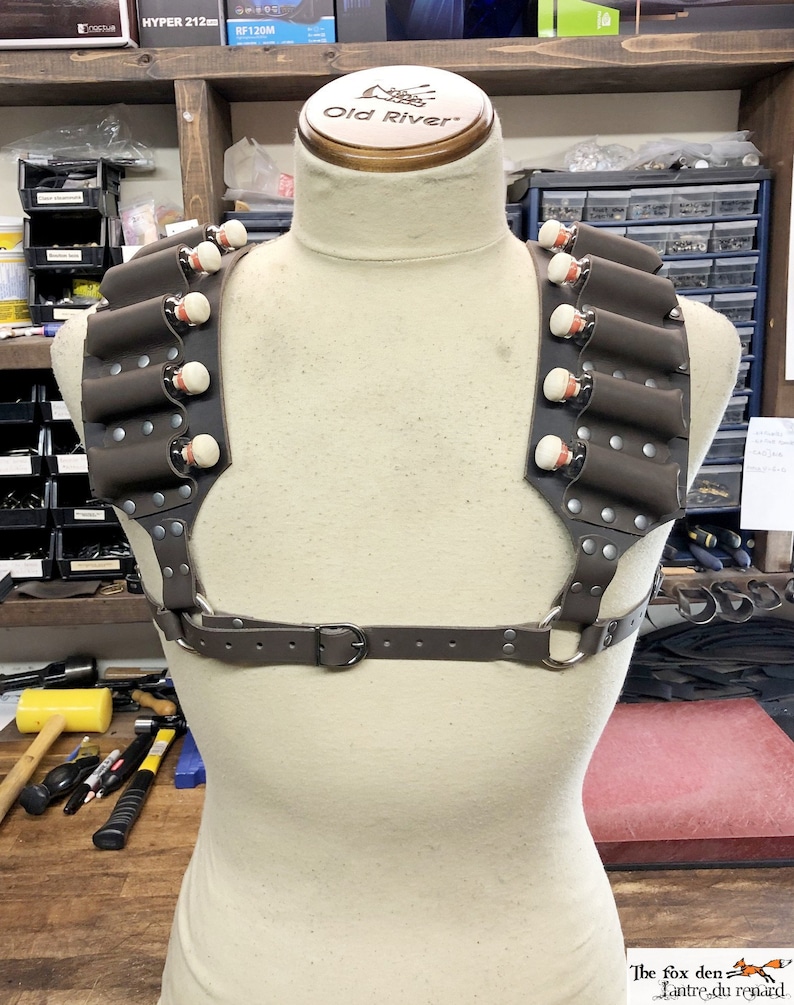 Leather Double Shoulder Vial Kit for Your Tactical Medieval Costume ...