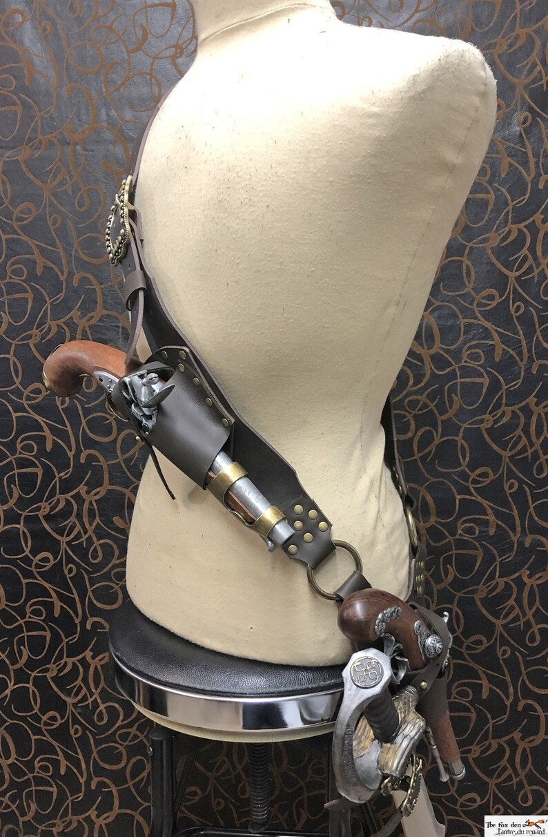 Pirate Leather Luxury Baldric Sword / Holster Combo With - Etsy