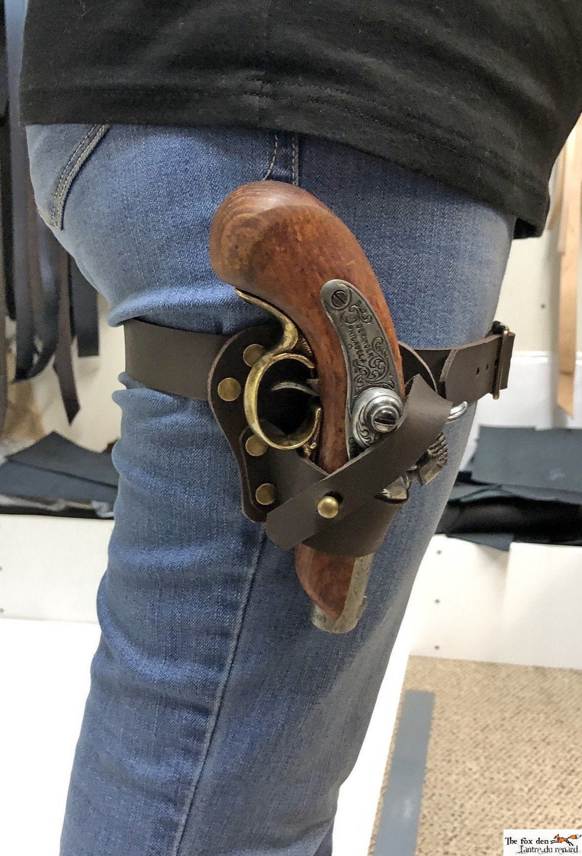 Mini Flintlock Holster With Integrated Straps to Wear on the - Etsy ...