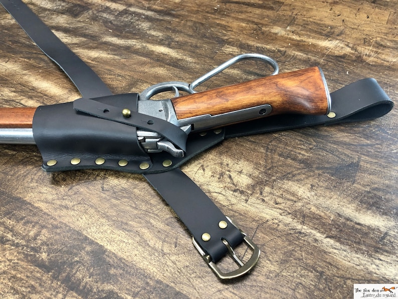 Leather Leg Holster for Mare's Leg Winchester 1892 Rifle, Very High ...