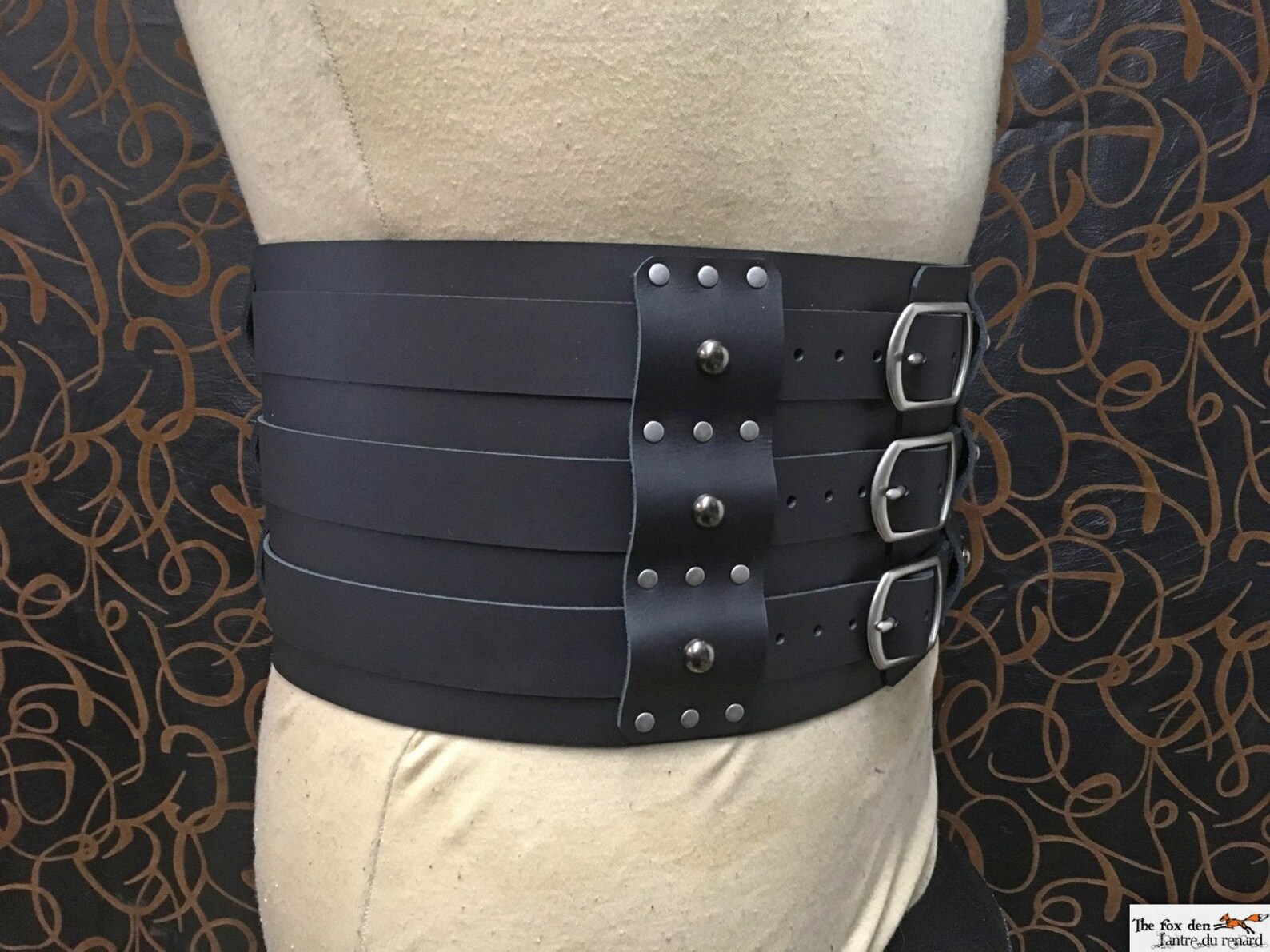 Gladiator/barbarian/viking Heavy Triple Belt With Removable Belt. Brown ...