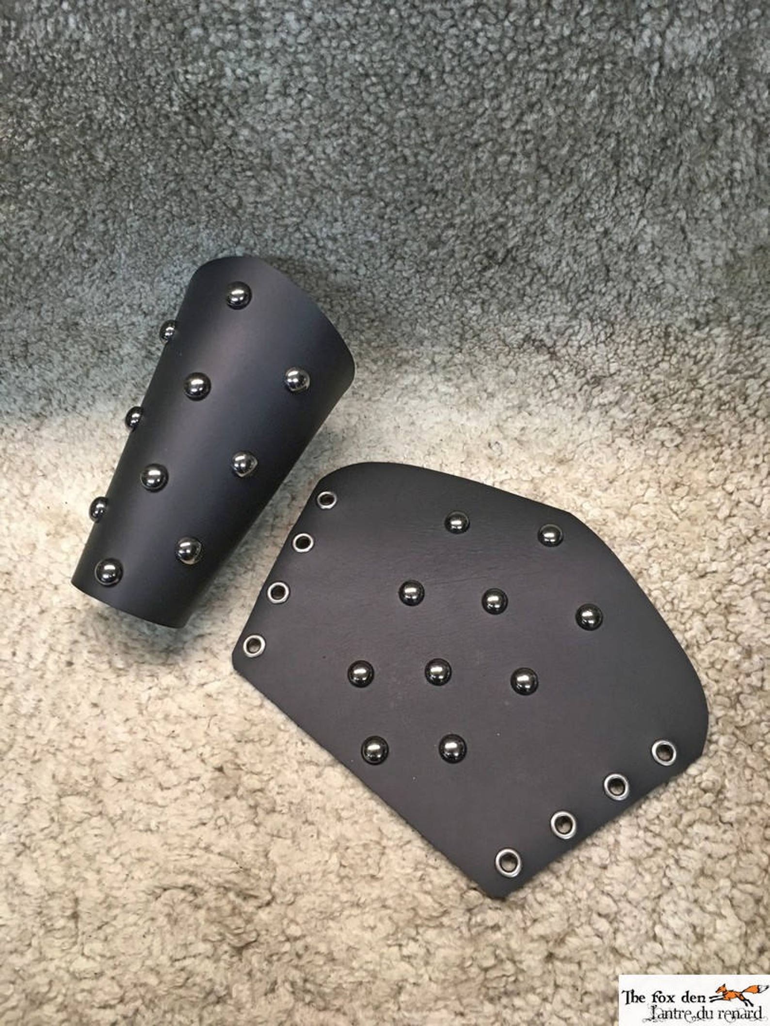 High Quality Leather Barbarian Leather Bracers, 4 Length Available ...