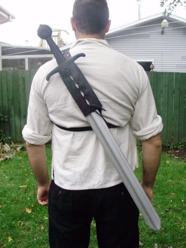 Leather Back Scabbard for Latex Sword for Reenactment High - Etsy Australia