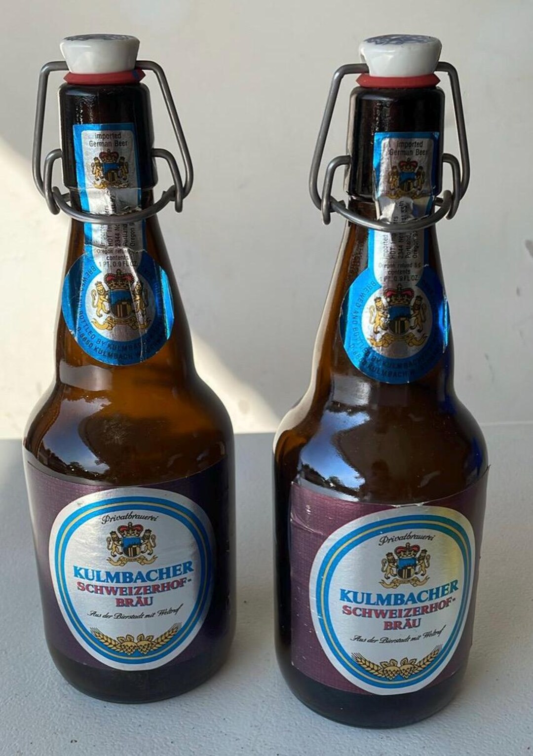 Vintage Kulmbacher German Beer Bottles - West Germany Bar Decor - Etsy