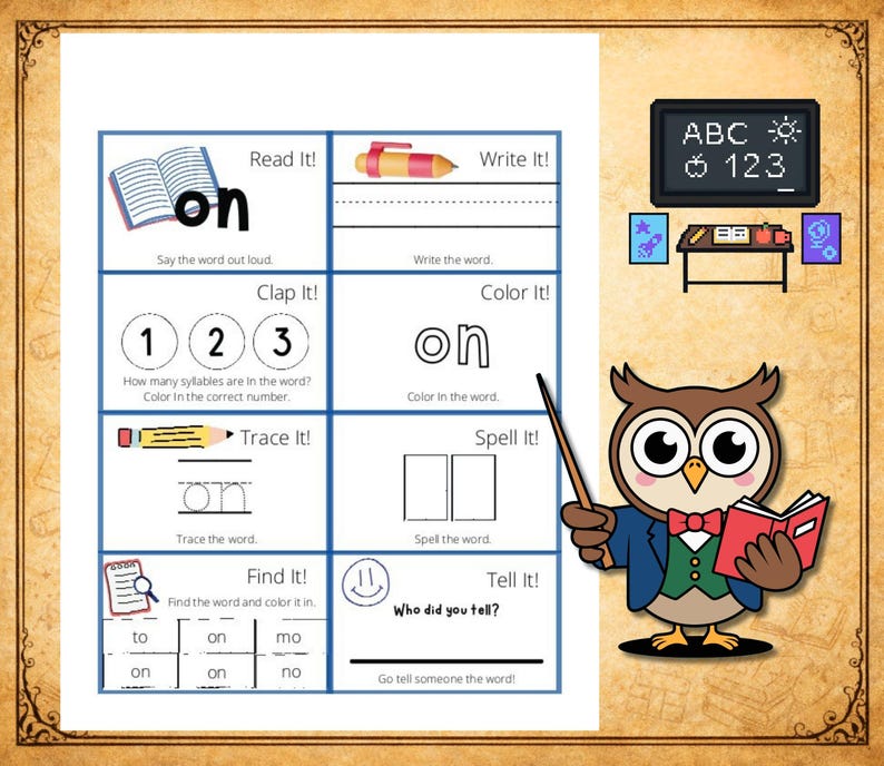 Sight Word Worksheets Bundle | Read Write Trace Find Activities ...