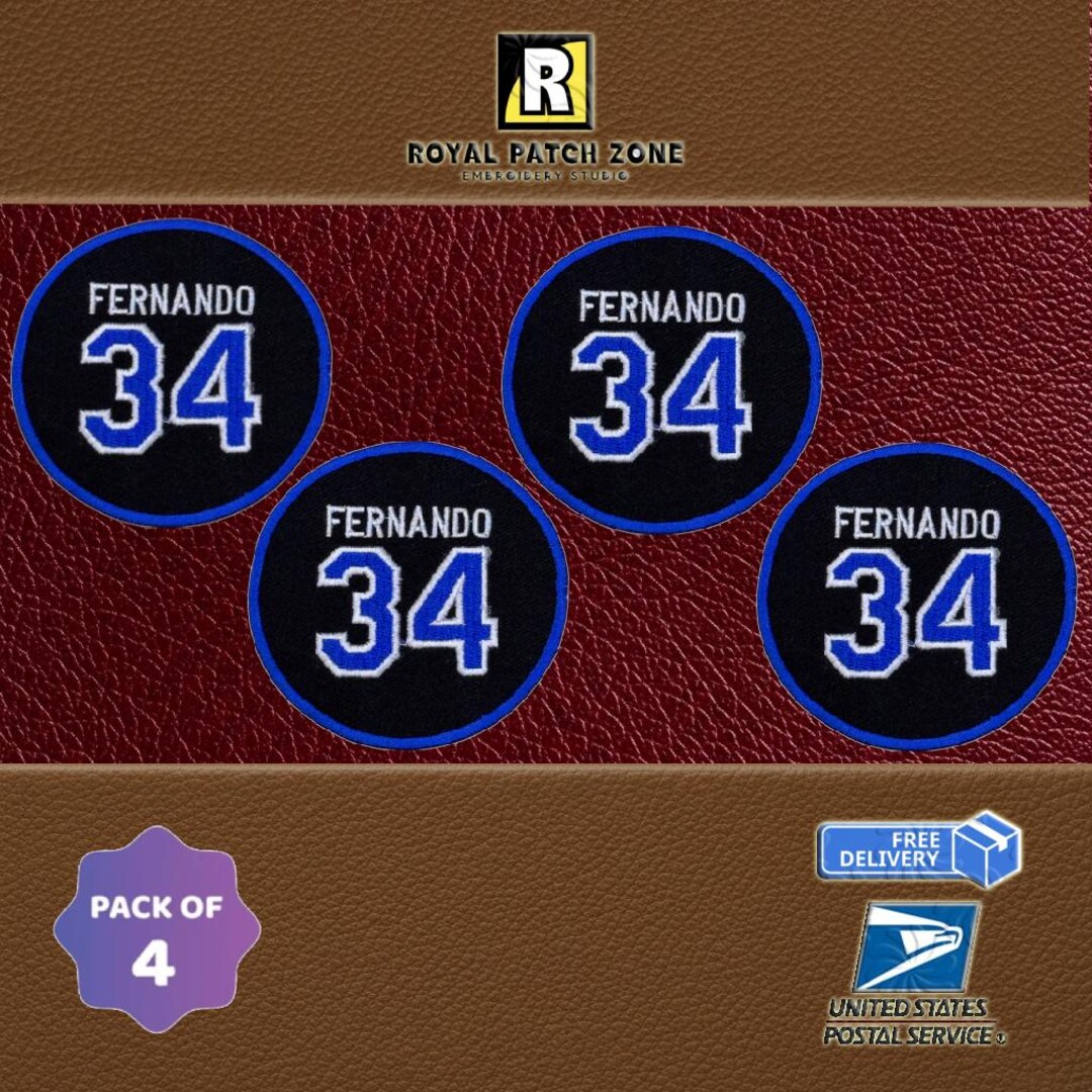 Fernando 34 Sports Number Patch Set (4 Pieces) - Etsy