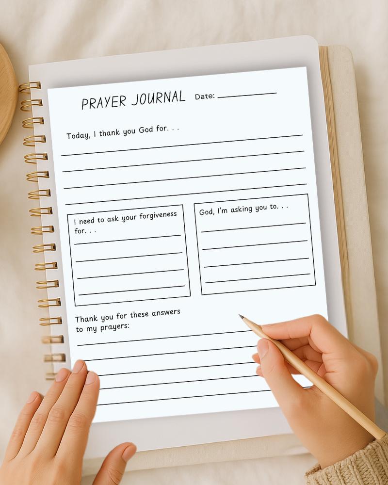 Floral Prayer Journal Printable, Gratitude, Requests, Answers (PDF) - Etsy