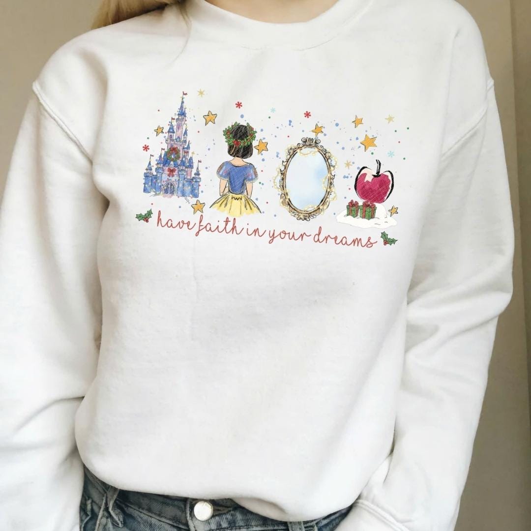 Have Faith in Your Dreams PNG, Snow White Christmas | Princess Holiday ...