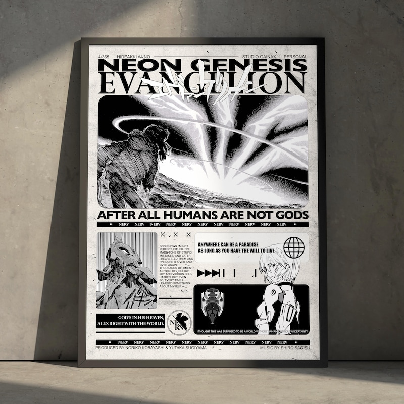 Neon Genesis Anime Poster - Etsy