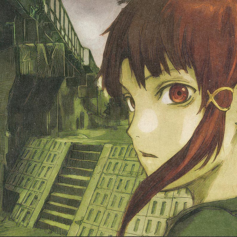 Serial Experiments Lain Anime Manga Poster Art Print, Nightmare of ...