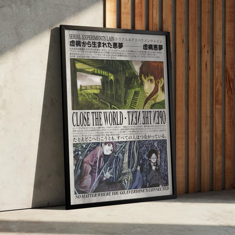 Serial Experiments Lain Anime Manga Poster Art Print, Nightmare of ...