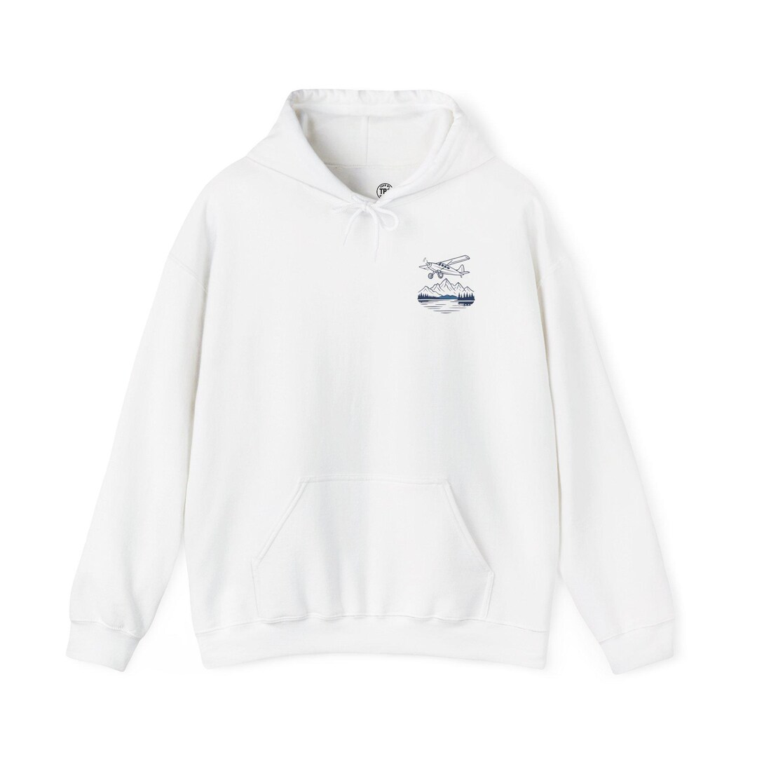 Simple Scenic Plane Hoodie: Unisex Cozy Travel Sweatshirt - Etsy
