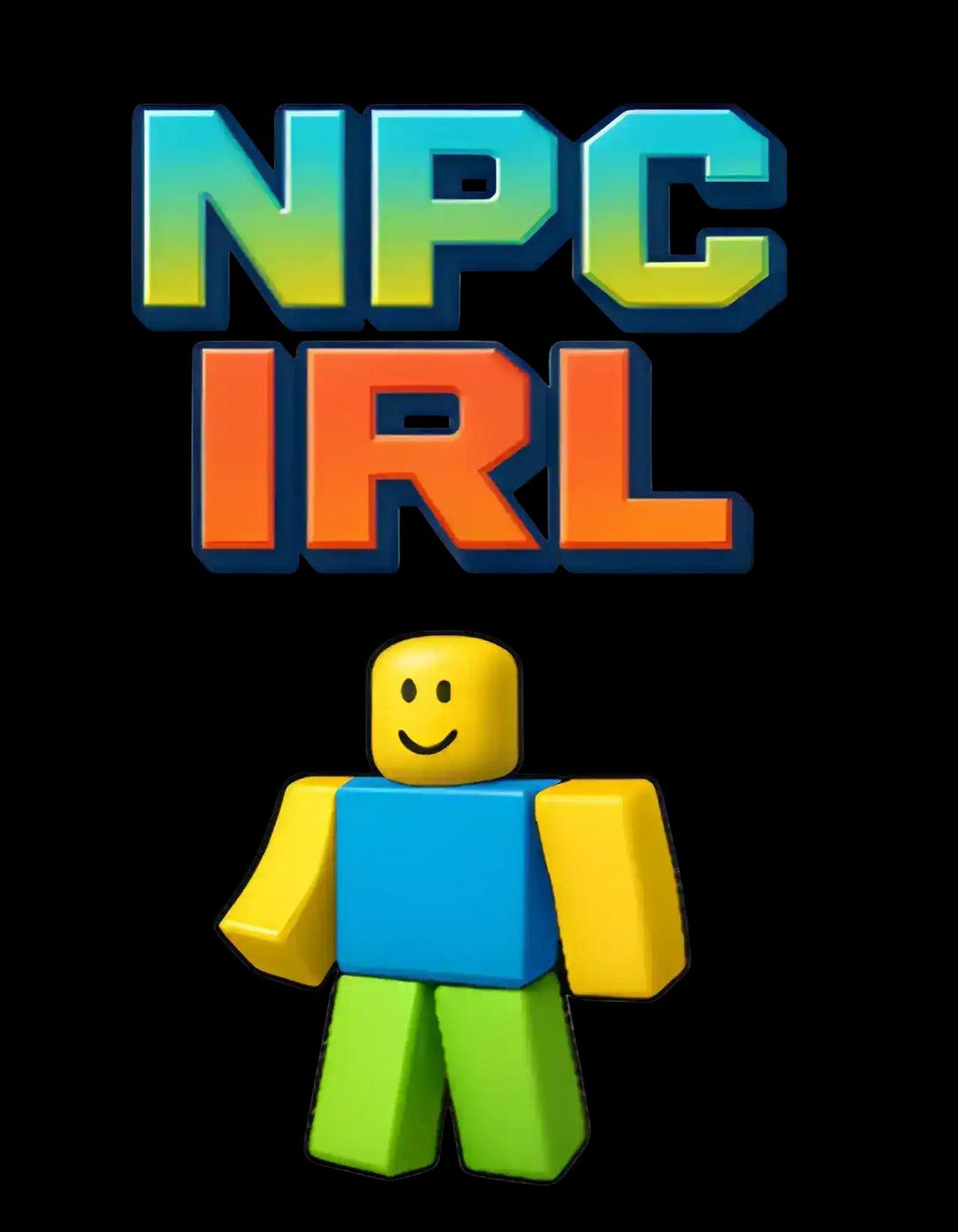 NPC IRL Sticker - Premium Vinyl Sticker - Etsy