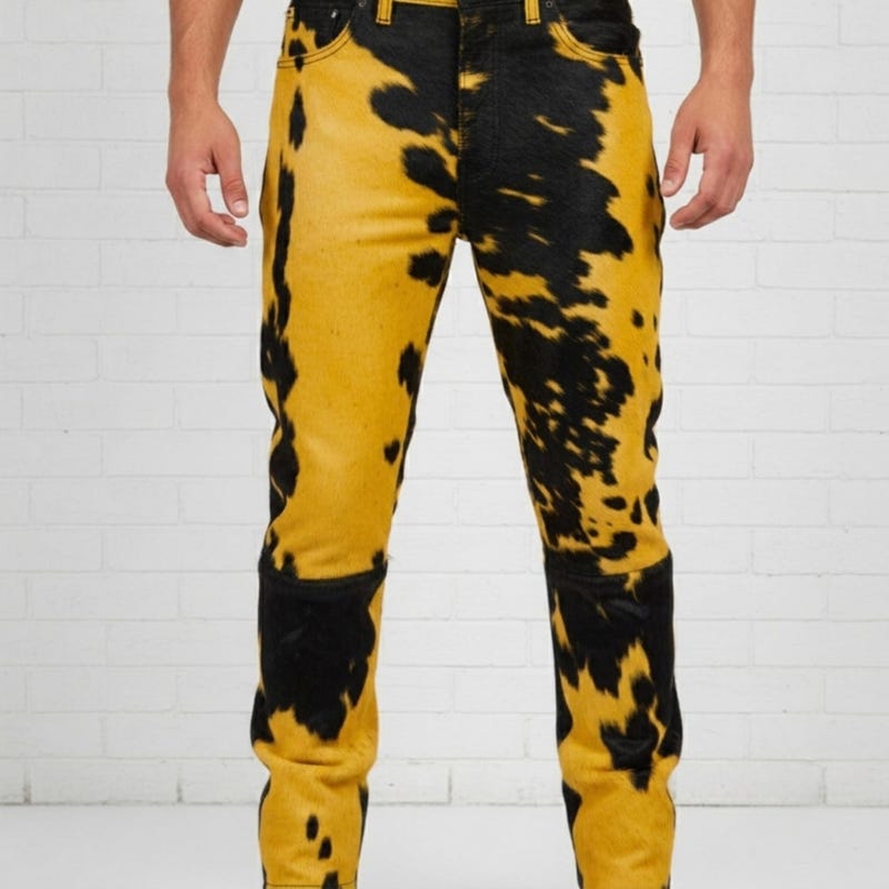 Cow Hair Pants - Etsy