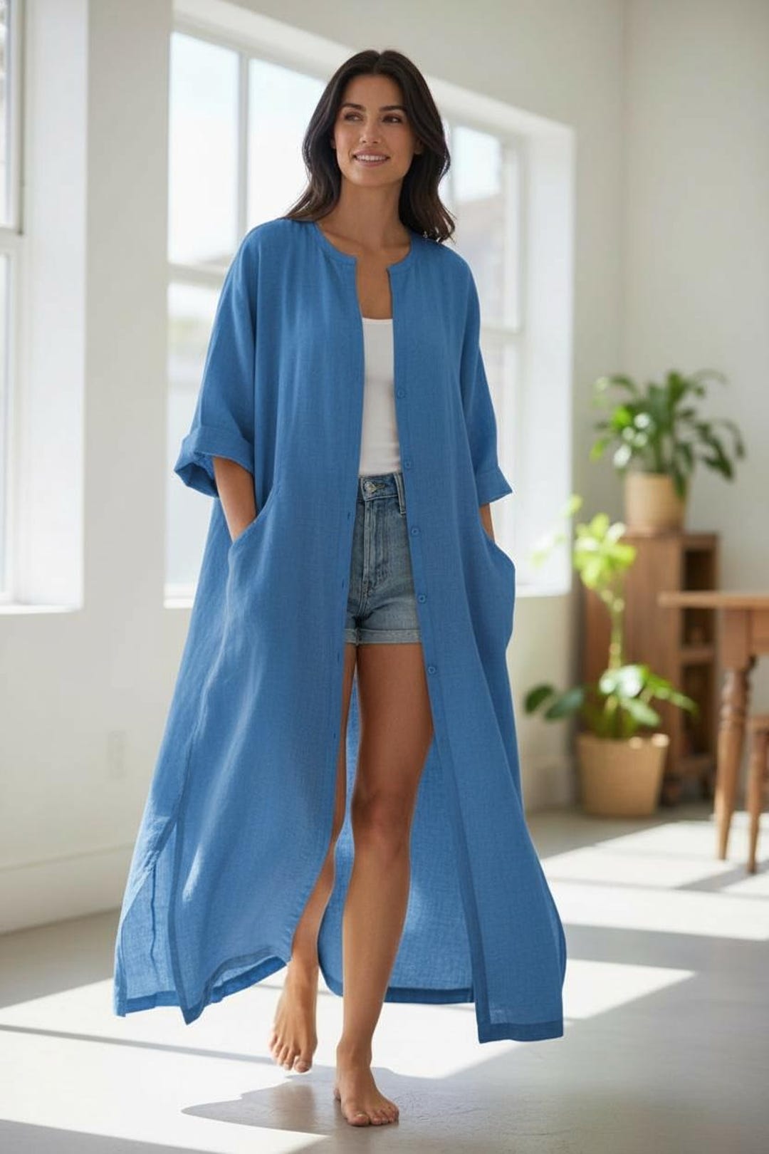 Muslim Women Hot Caftan - Front Open Kaftan Dress - WHITE - Ladies - Etsy