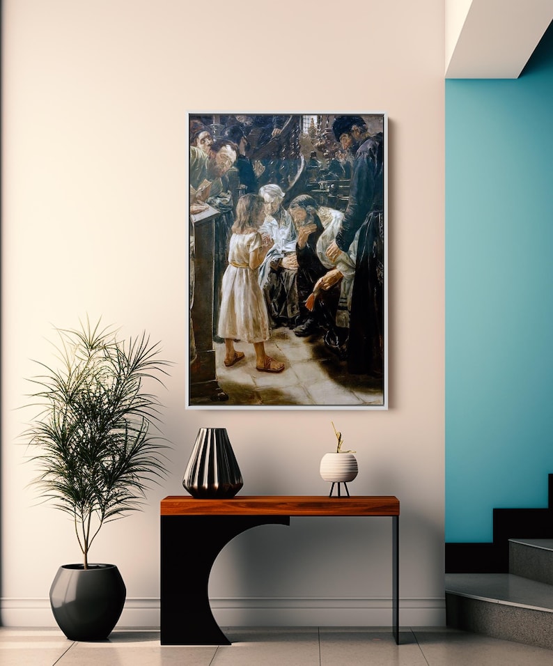 Liebermanns Young Jesus in the Temple Print, German Impressionism ...