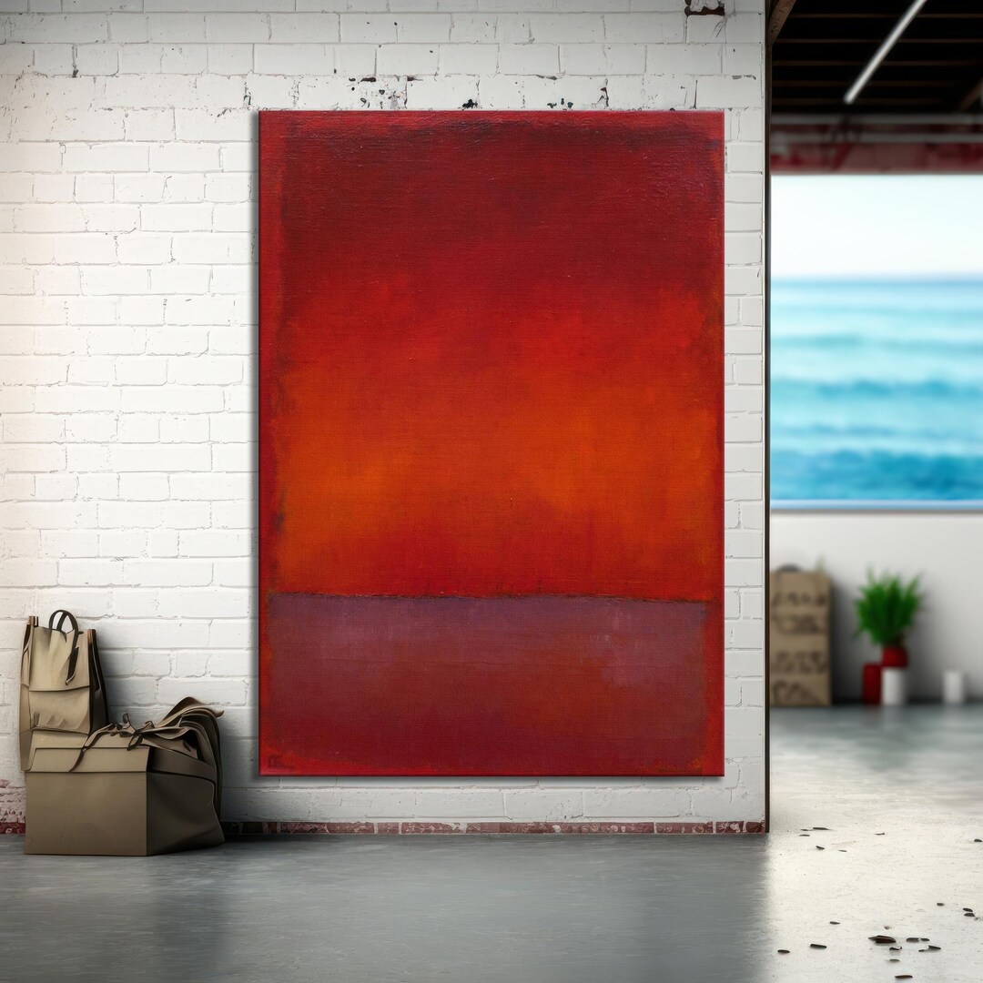 Mark Rothko Pink and White Abstract Canvas Wall Art Reproduction ...