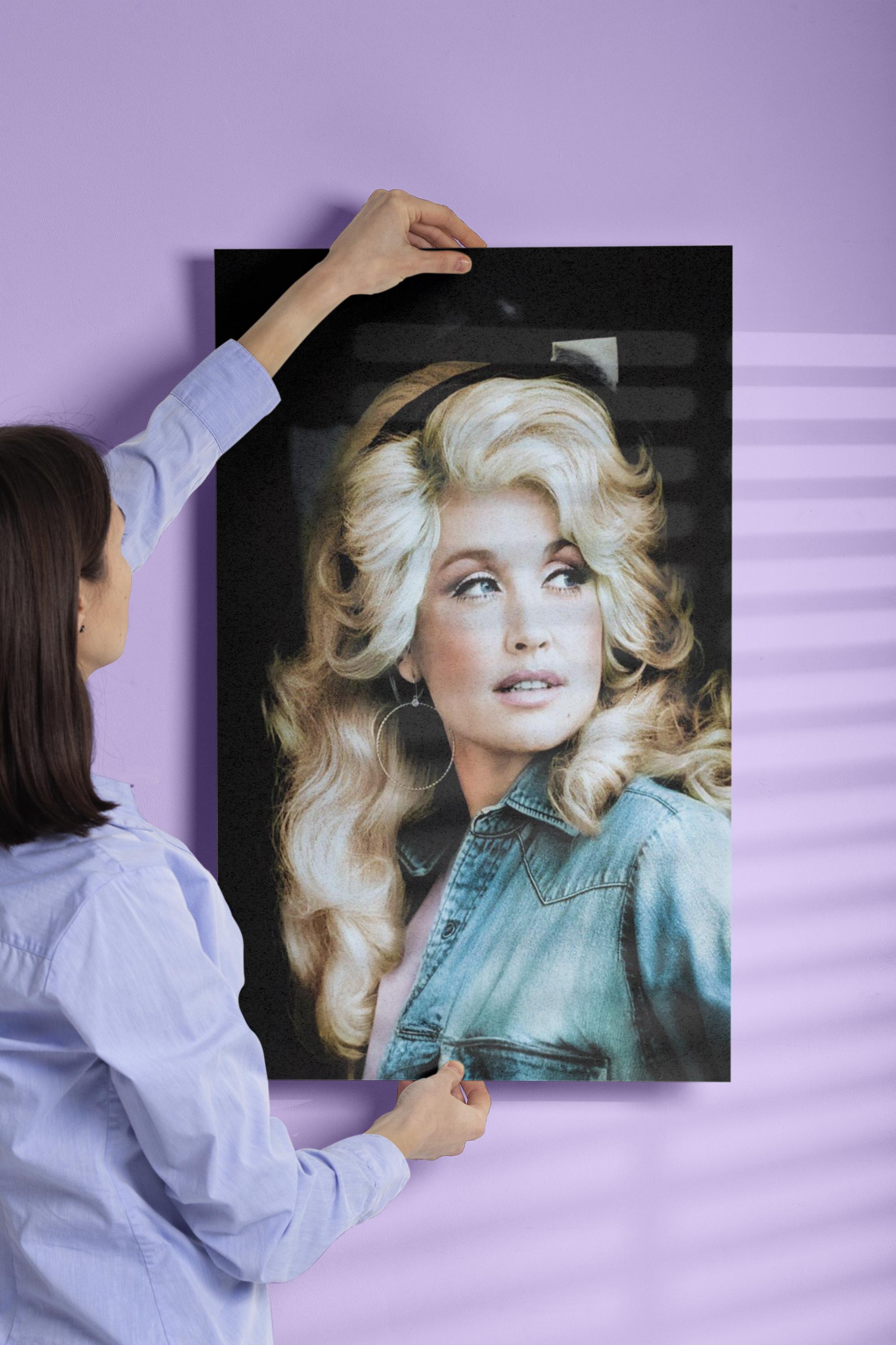 Dolly Parton Colored Canvas Print, Famous Iconic Country Music Singer ...