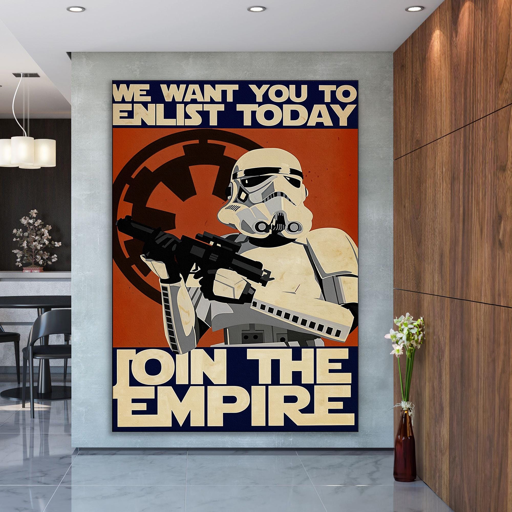 Star Wars Join the Empire Movie Poster Art Canvas Print, Star Wars ...