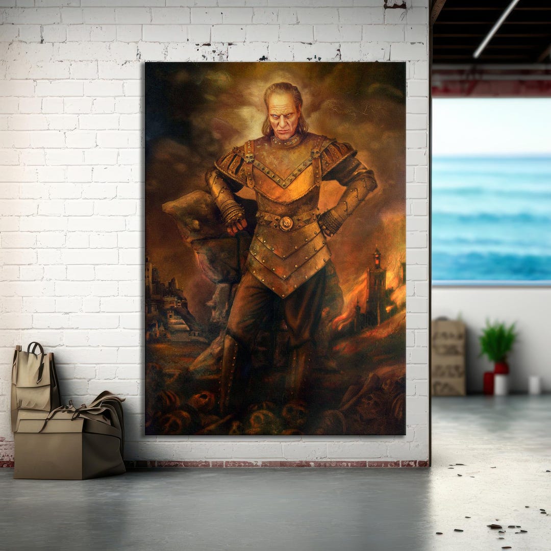 Vigo the Cruel From Ghostbusters II Painting Replica Canvas Print ...