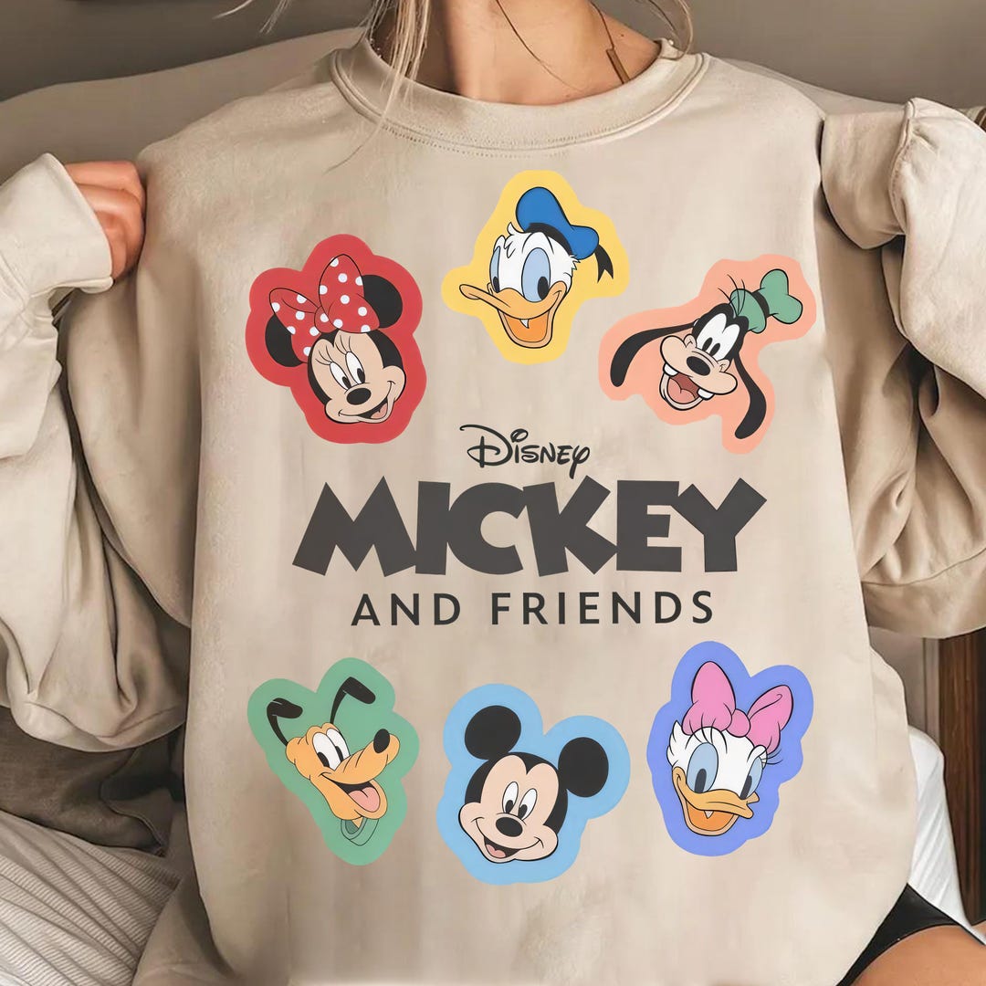 Retro Mickey Mouse and Friends Signatures Png File, Disneyland ...