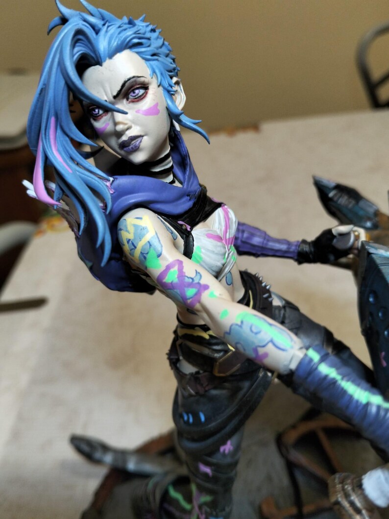 Jinx-arcane-league of Legends Fanart Figure - Etsy