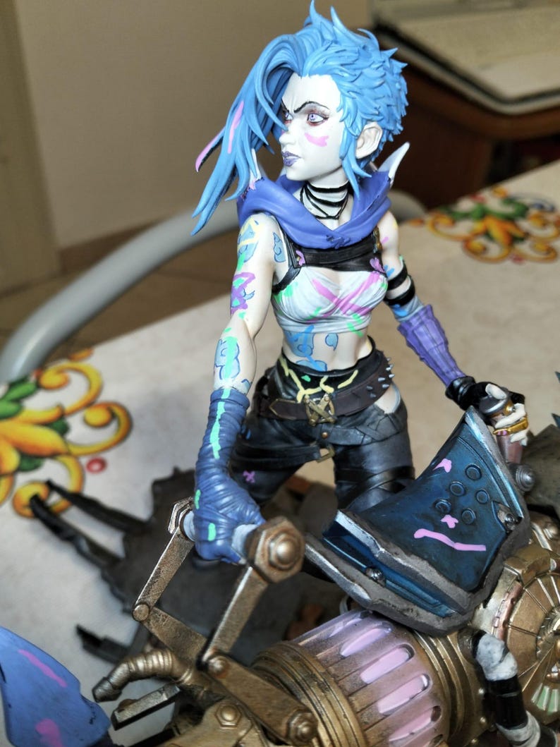 Jinx-arcane-league of Legends Fanart Figure - Etsy