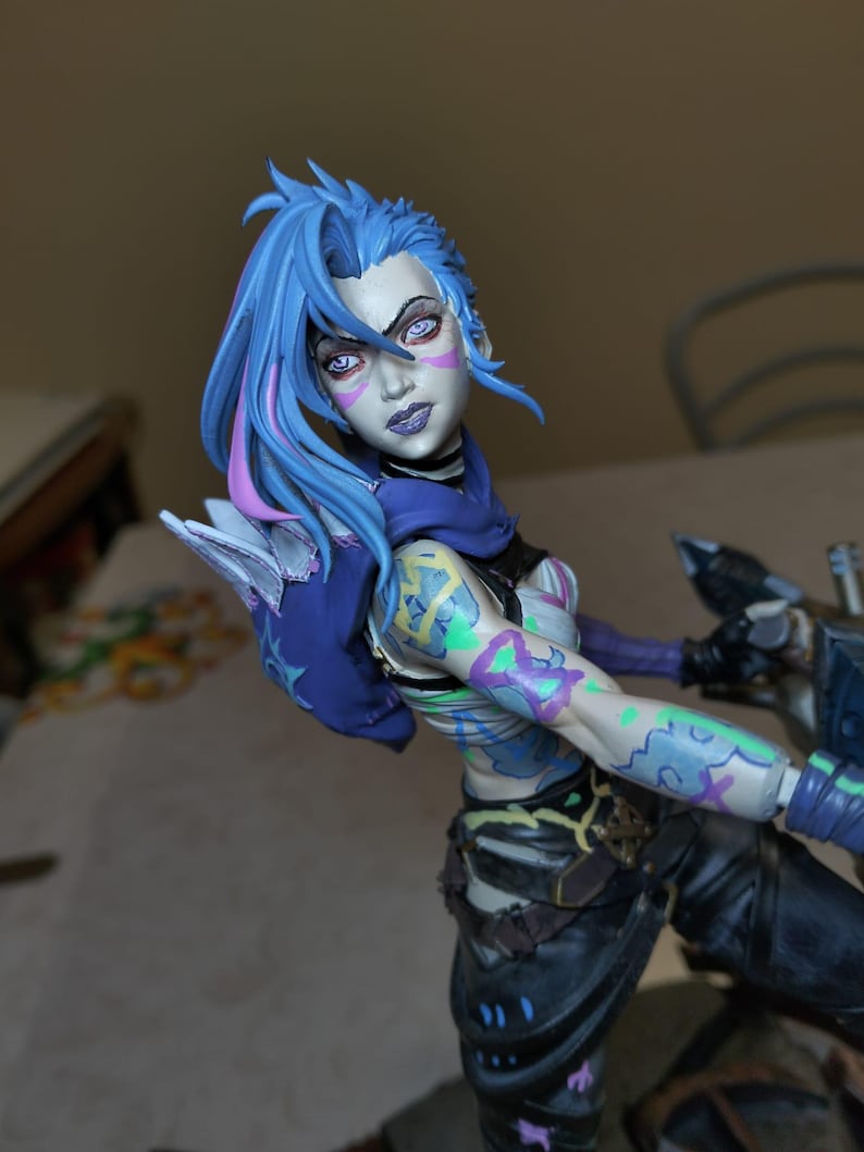 Jinx-arcane-league of Legends Fanart Figure - Etsy